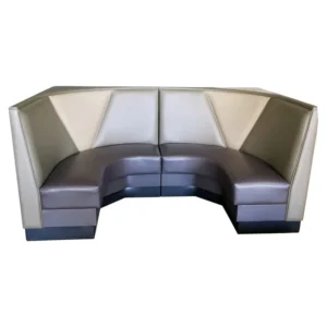 Custom semi-circular sofa Curved booth seating restaurant dining ...