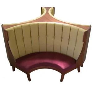 Custom semi-circular sofa Curved booth seating restaurant dining ...